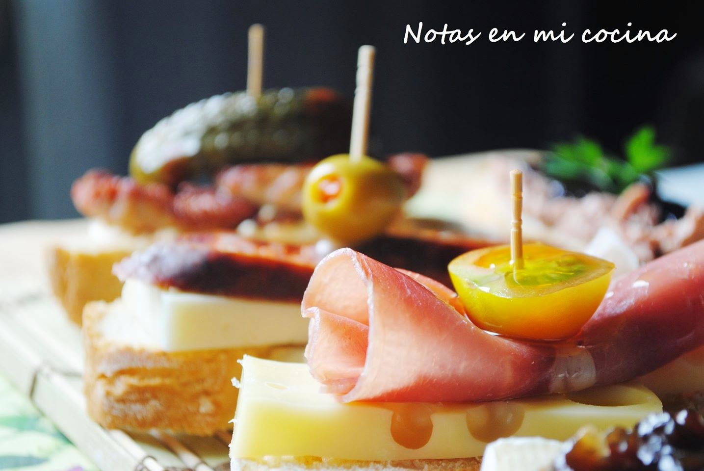 Notas en mi Cocina: Receta para un buen picoteo ;)