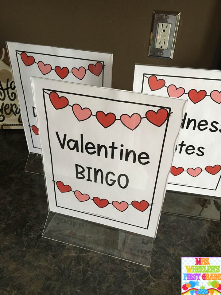Mrs. Wheeler's First Grade Tidbits: Valentine's Day Party Pack