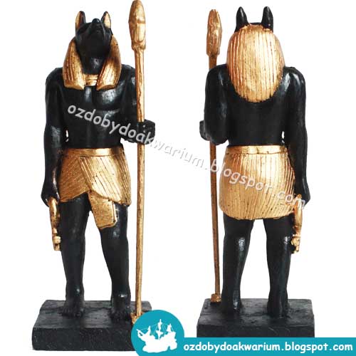 Ozdoby do Akwarium: Anubis egipski bóg z głową szakala