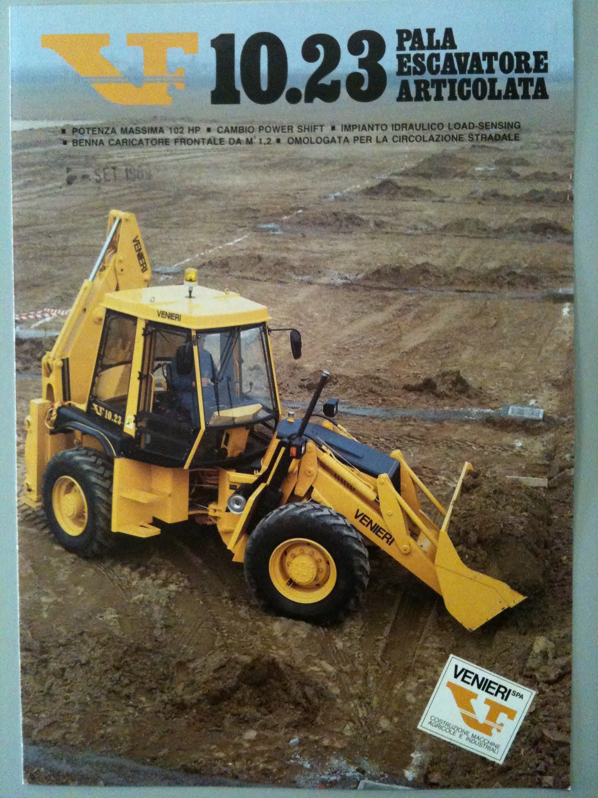 Earthmoving Machinery Sales Brochures: Venieri Backhoe VF 10.23 #282