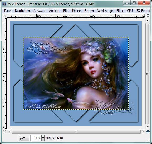 Magical Gimp-Tutorial: Gimp Tutorial "Mirror"