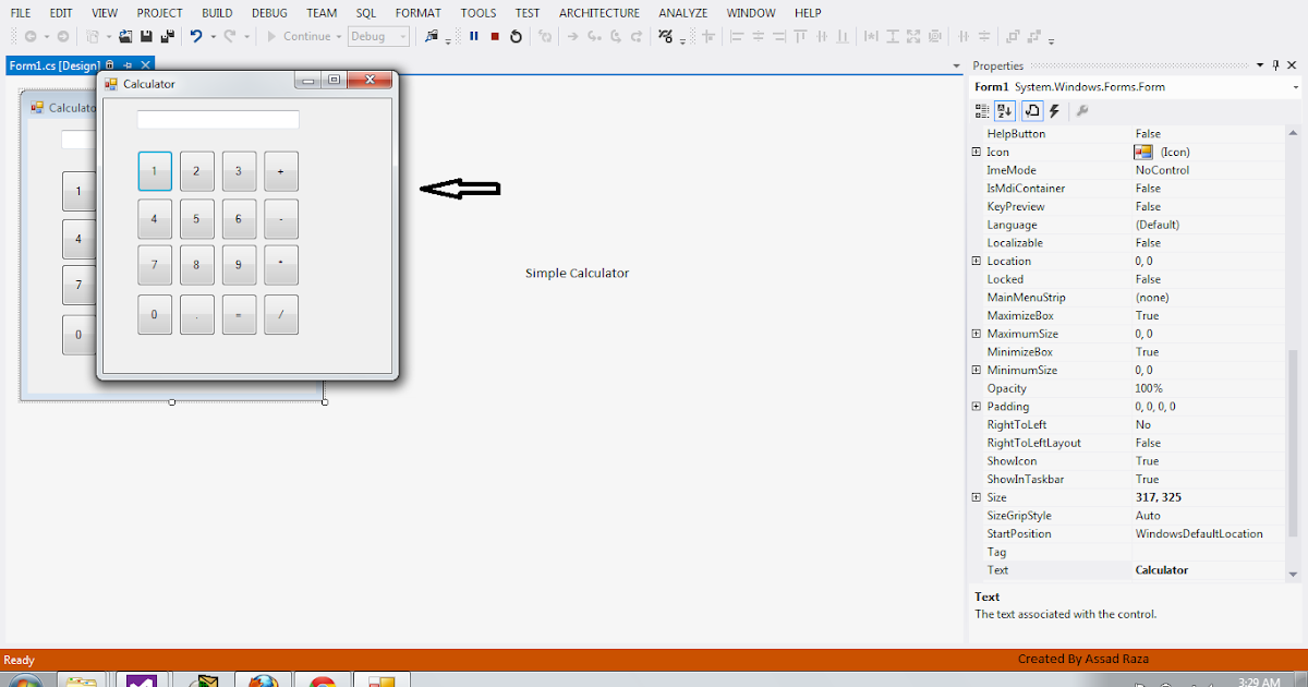 How to make a simple calculator in c#