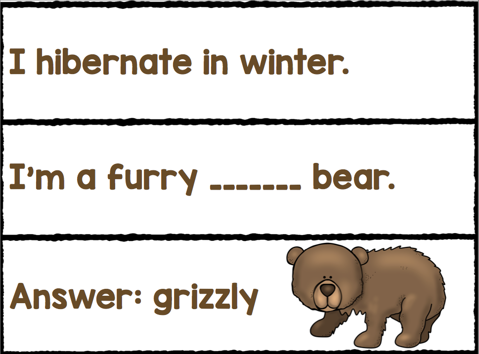 WHAT KIND OF BEAR? RIDDLE ~ Book Units by Lynn
