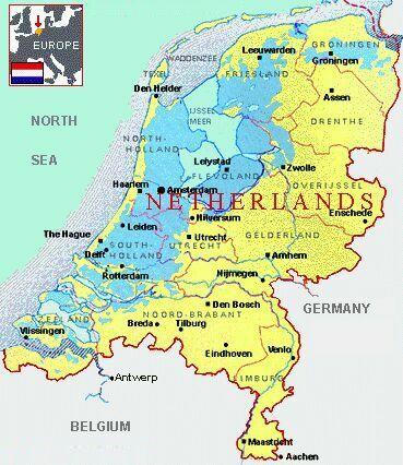Maps of Netherlands Holland,Cities,Tourist: Map of Netherlands Cities ...