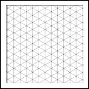 Traçando perspectiva no papel reticulado