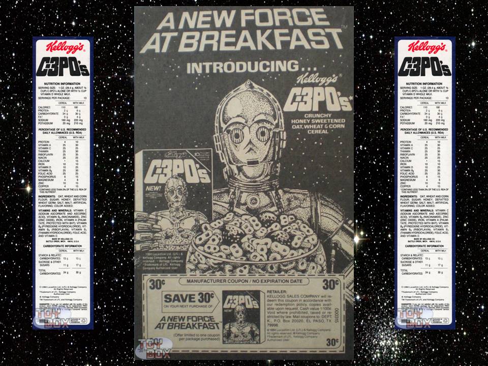 The Toy Box: C-3PO's Cereal (Kellogg's)
