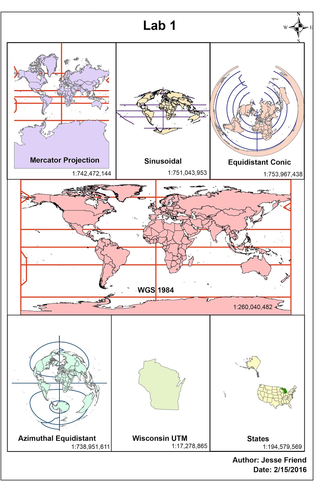 UW-Eau Claire Geography 335: GIS: GIS 1 Lab 1