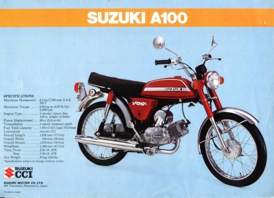 Sepeda Motor Suzuki A 100 | blog. paperplane