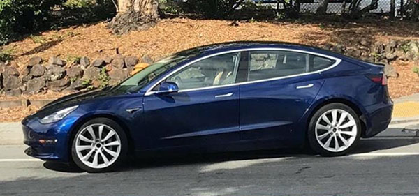 Burlappcar: More pictures of the Tesla Model 3. It's everywhere!