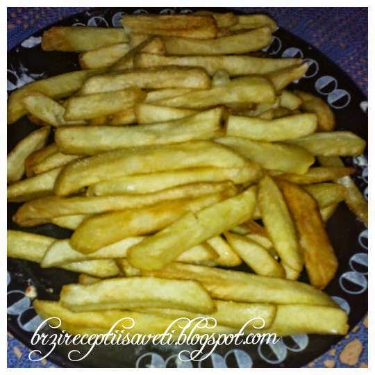 Brzireceptiisaveti.blogspot.com: Pomfrit iz rerne sa belancetom