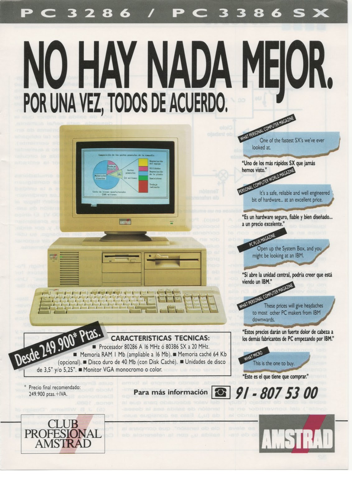 Informatica Viejuna: Amstrad PC serie 3000
