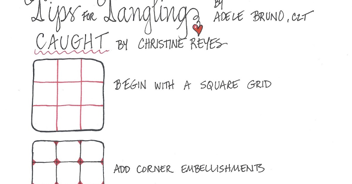 Tickled To Tangle: Tips for Tangling Caught