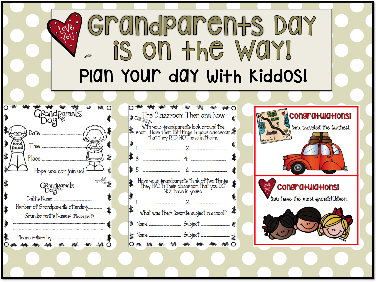 1st Grade Hip Hip Hooray!: Grandparents' Day