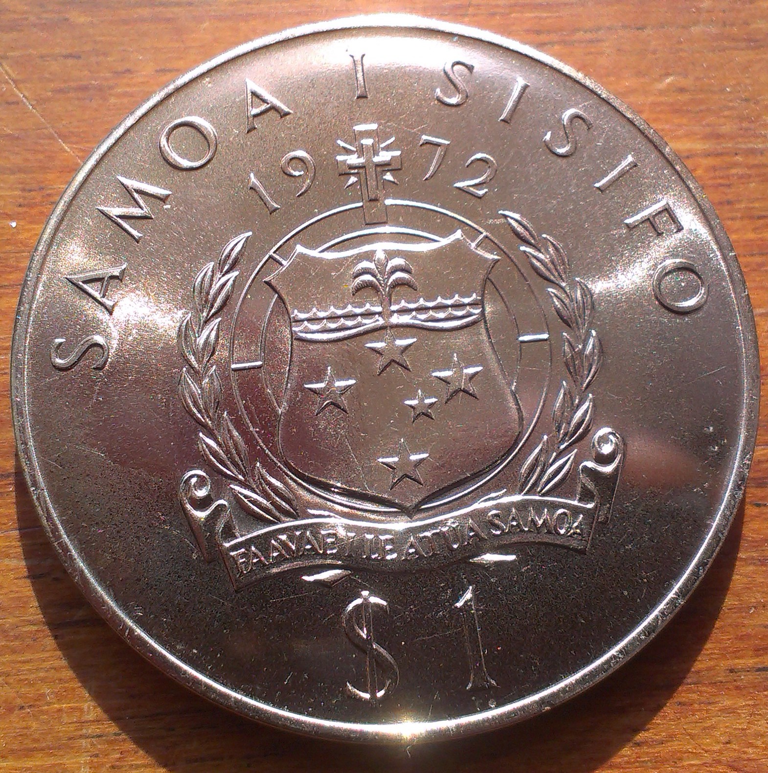 World commemorative coins: 1 Tālā Samoa - Malietoa Tanumafili II ...