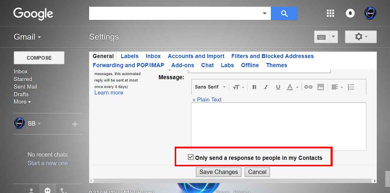How to Set Up a Gmail Vacation Responder Email (Out of Office) | SBmade ...