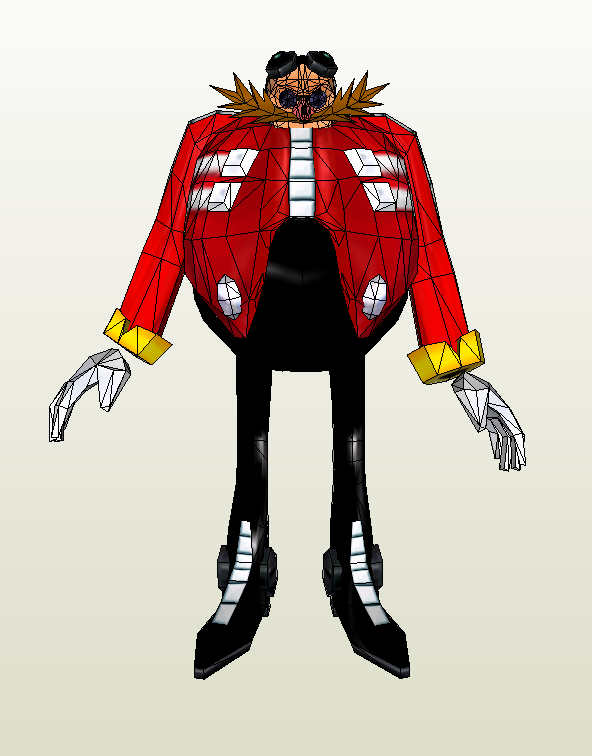 Dr. Eggman Papercraft ~ Paperkraft.net - Free Papercraft, Paper Model ...