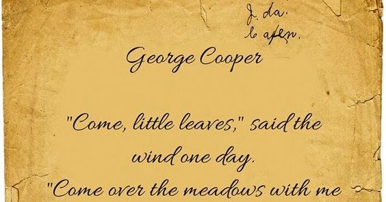 BIRDS & DAFFODILS: POEM ~ GEORGE COOPER