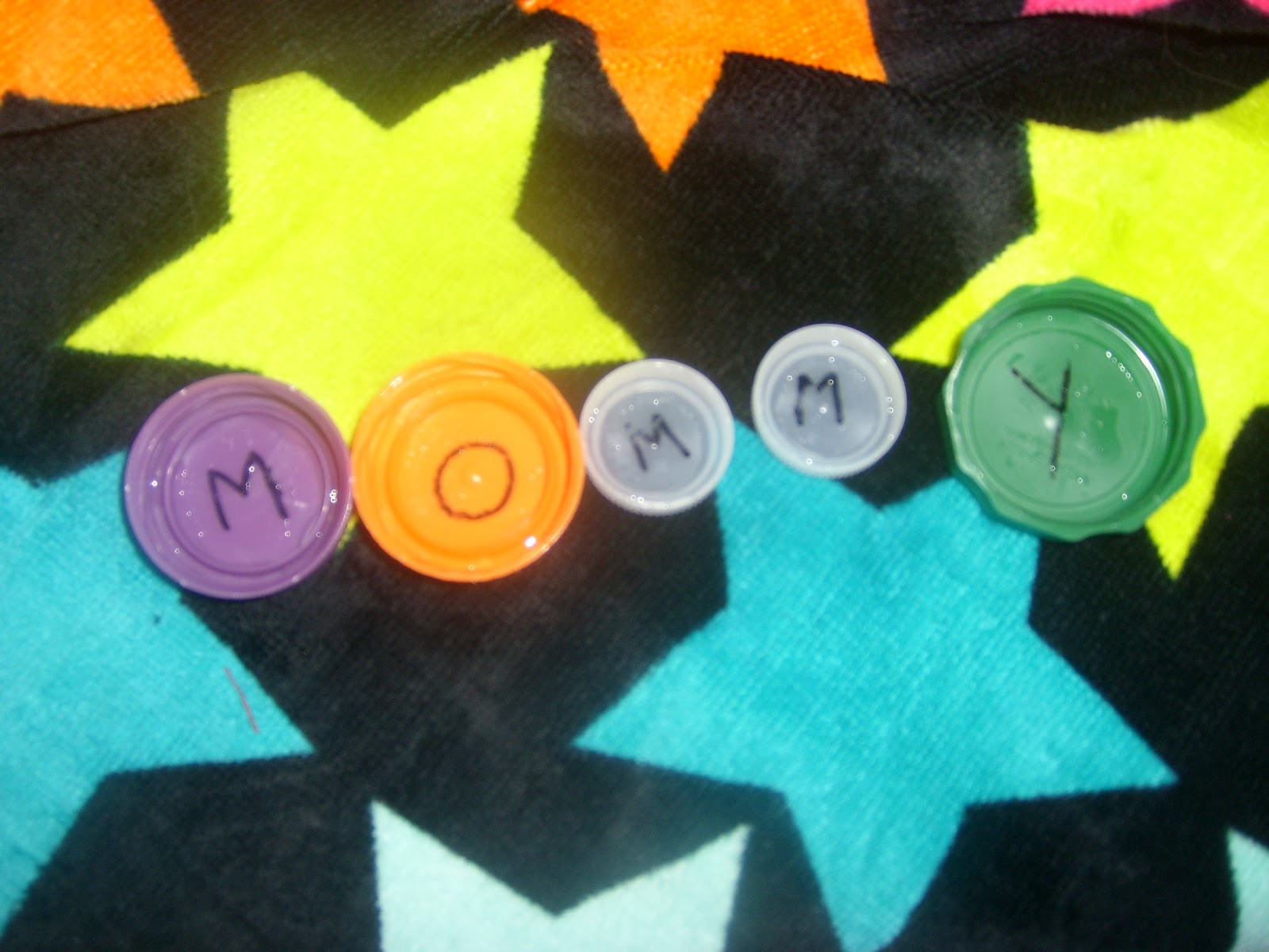 Chipman's Corner Preschool: Bottle Cap Alphabet Soup