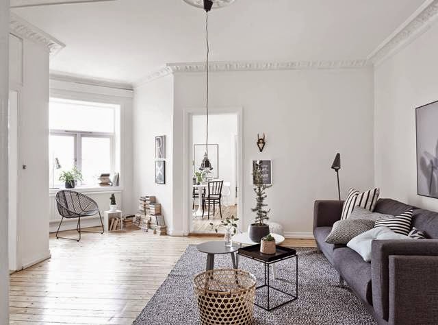 my scandinavian home: Shades of grey in the perfect Swedish apartment