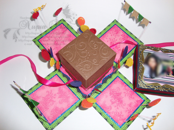 nupur creatives: Birthday Themed Magic Explosion Box & A Great News...