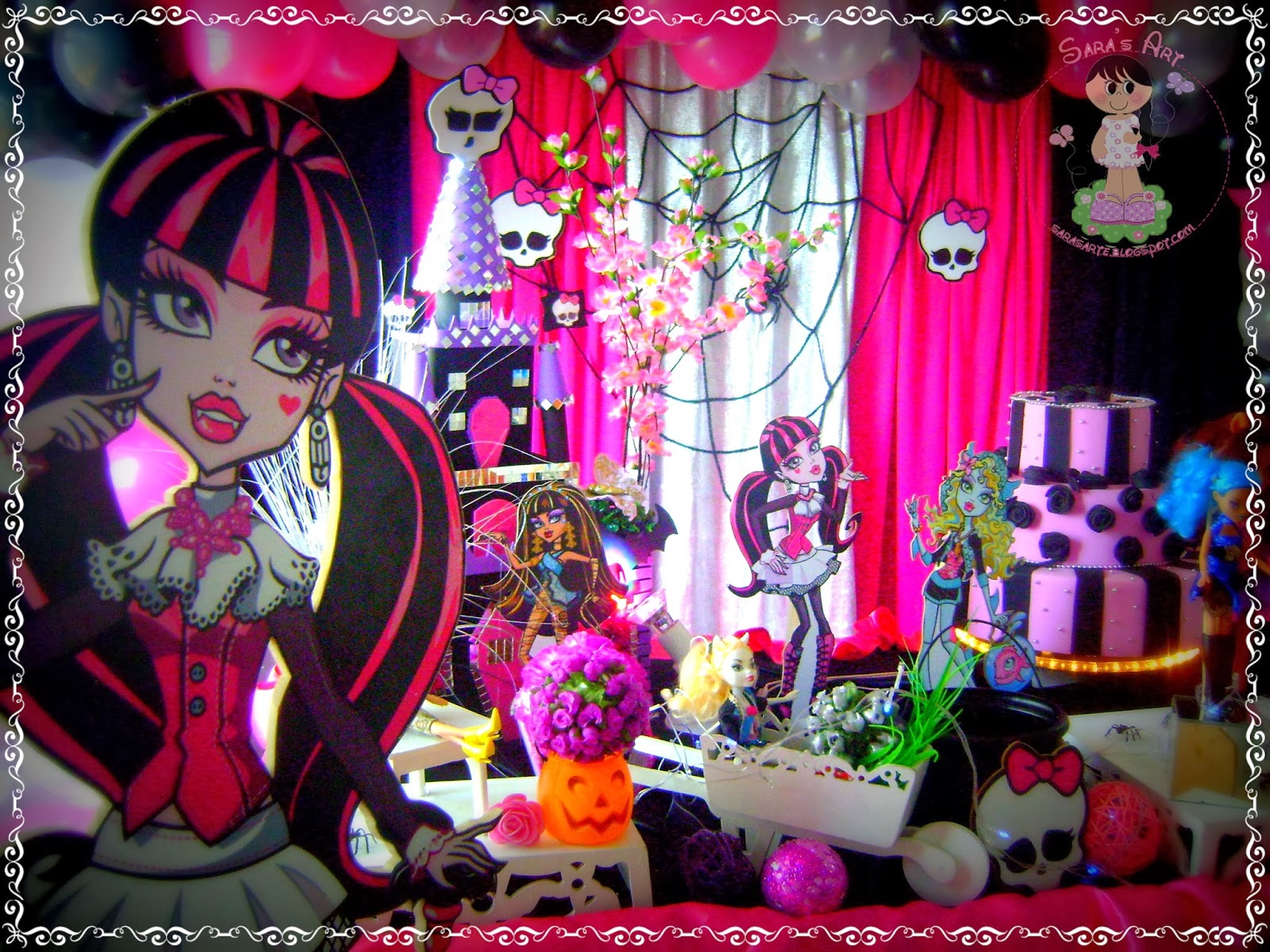 Fazendo arte: Decoração Monster High