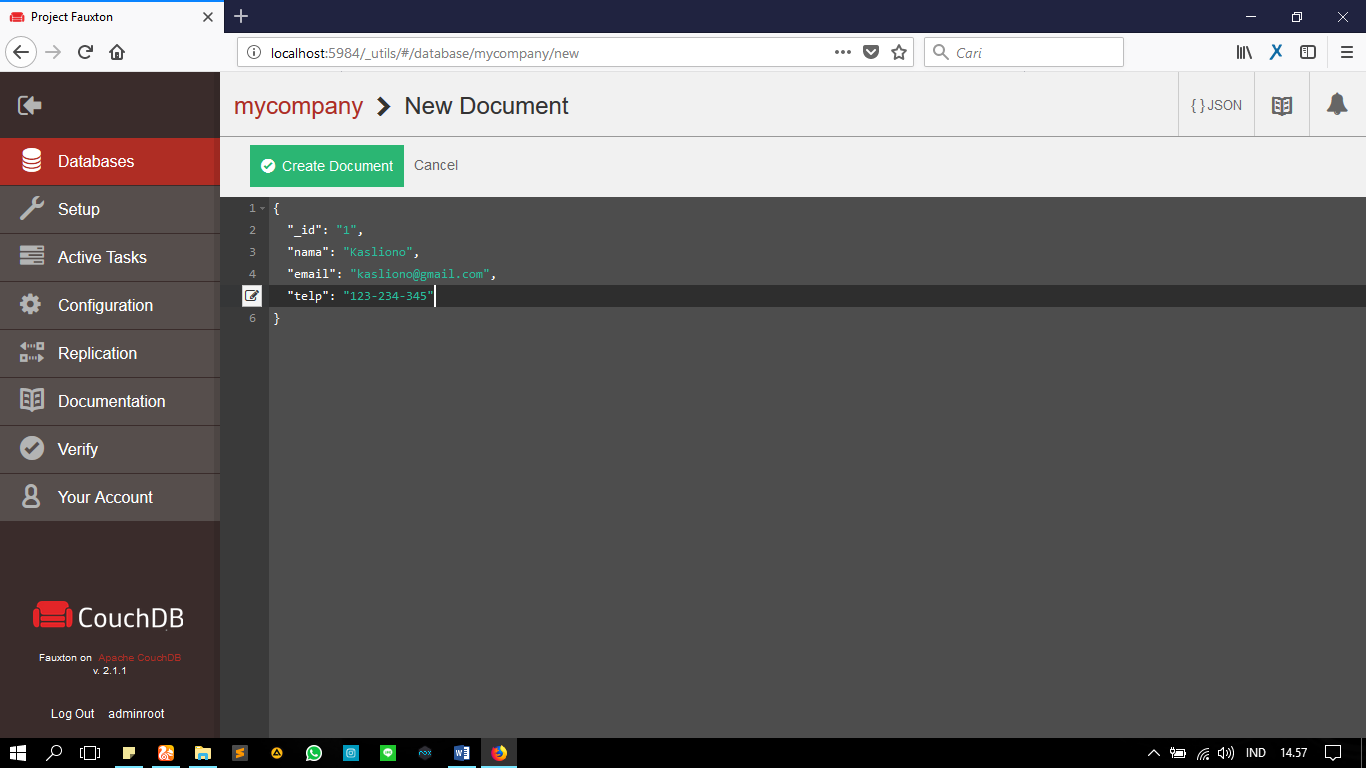 NoSQL (CouchDB) Penjelasan Hingga Penggunaan (1 Jam Bisa CouchDB ...