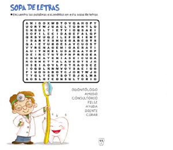 La salud y el cuerpo humano: Actividad de la higiene dental.
