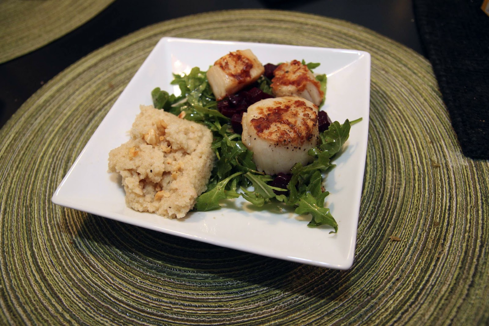 37 Cooks: Seared Scallops with Shiraz-Blood Orange Glazed Beet and ...
