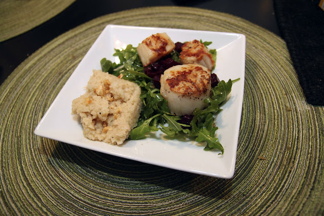 37 Cooks: Seared Scallops with Shiraz-Blood Orange Glazed Beet and ...