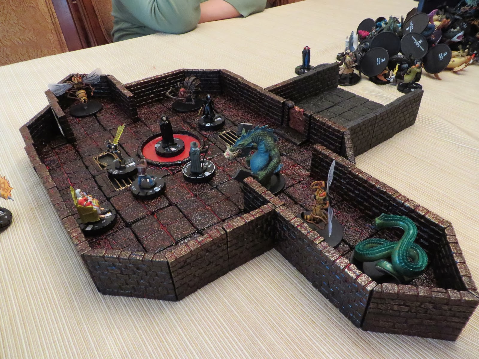 Real Minis: Dwarven Forge Game Tiles - in action