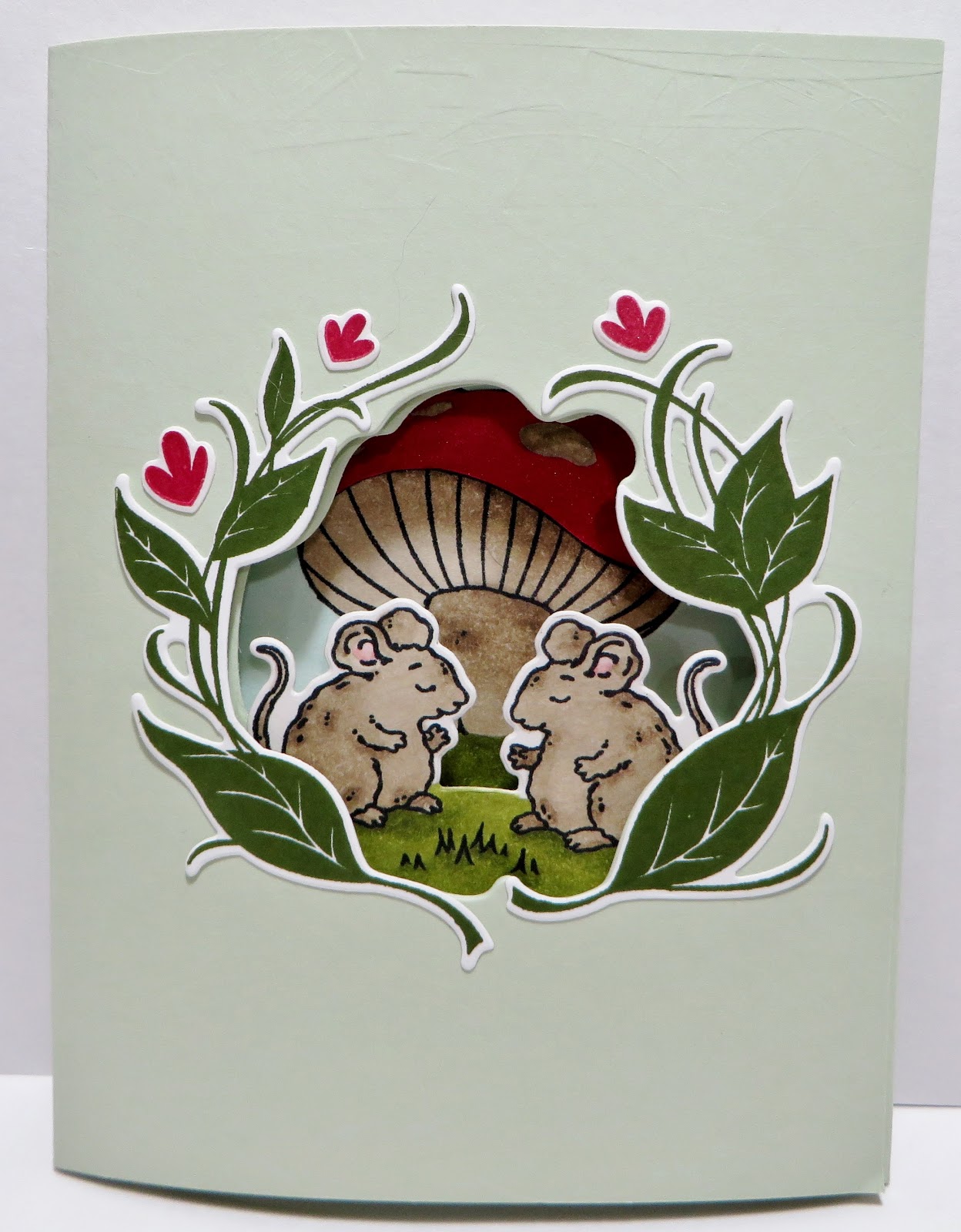 Lynn's Locker: Sweet Storybook, Storybook Scene - Tri-fold Mice Card