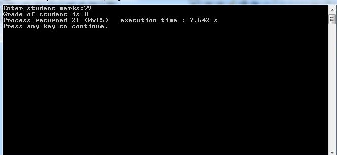 C program for Grading System