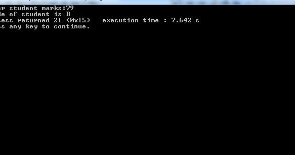 C program for Grading System