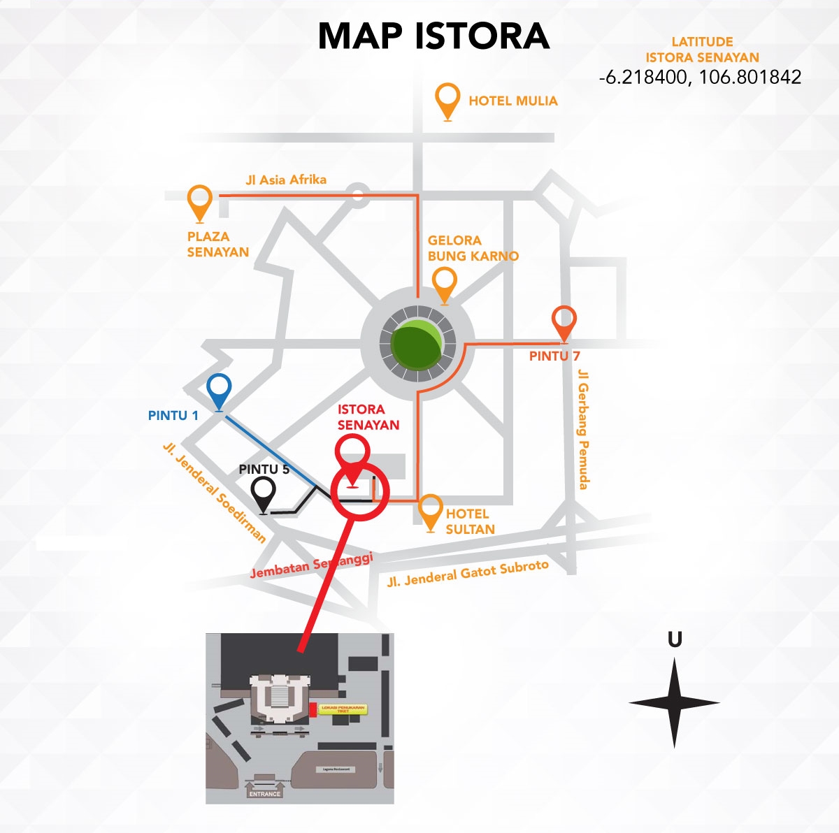 thedowntoearth: Rute Menuju Istora Senayan