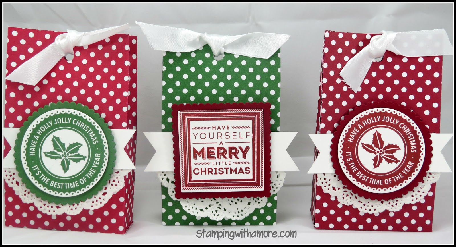 Stampingwithamore: QUICK & EASY HOLIDAY TREAT BAG