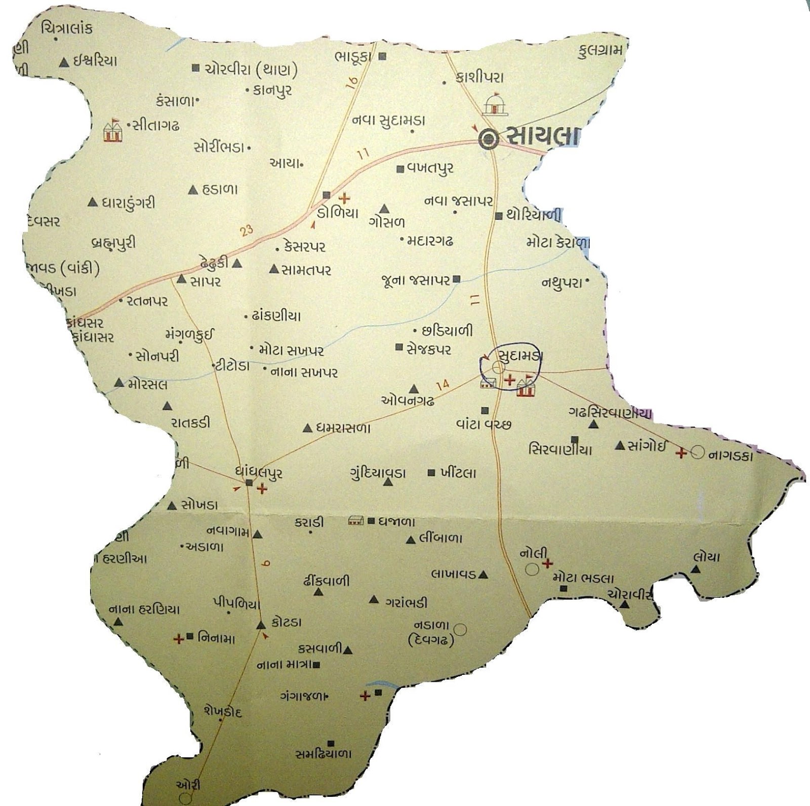 Arya Education: SURENDRANAGAR TALUKA MAP