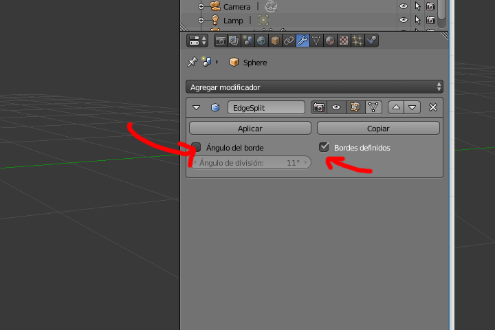Estudiando Blender: Modificador Edge split (Dividir bordes)