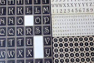 SIMPLY PAPER: TUTORIAL: Faux Ceramic Letter Tiles