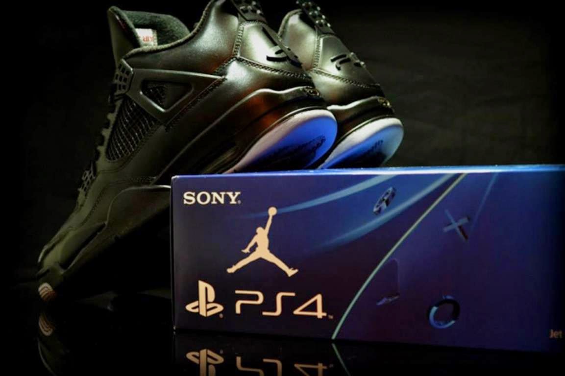 PS4 X Nike Air Jordan 4 con puerto HDMI - Las Sneakers que te haran ...