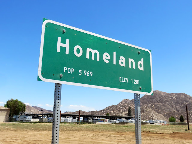 Geographically Yours Welcome: Homeland, California
