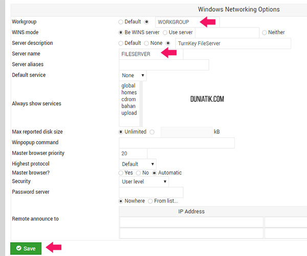 Membangun File Server Menggunakan Turnkey Linux - SIAP UJIAN