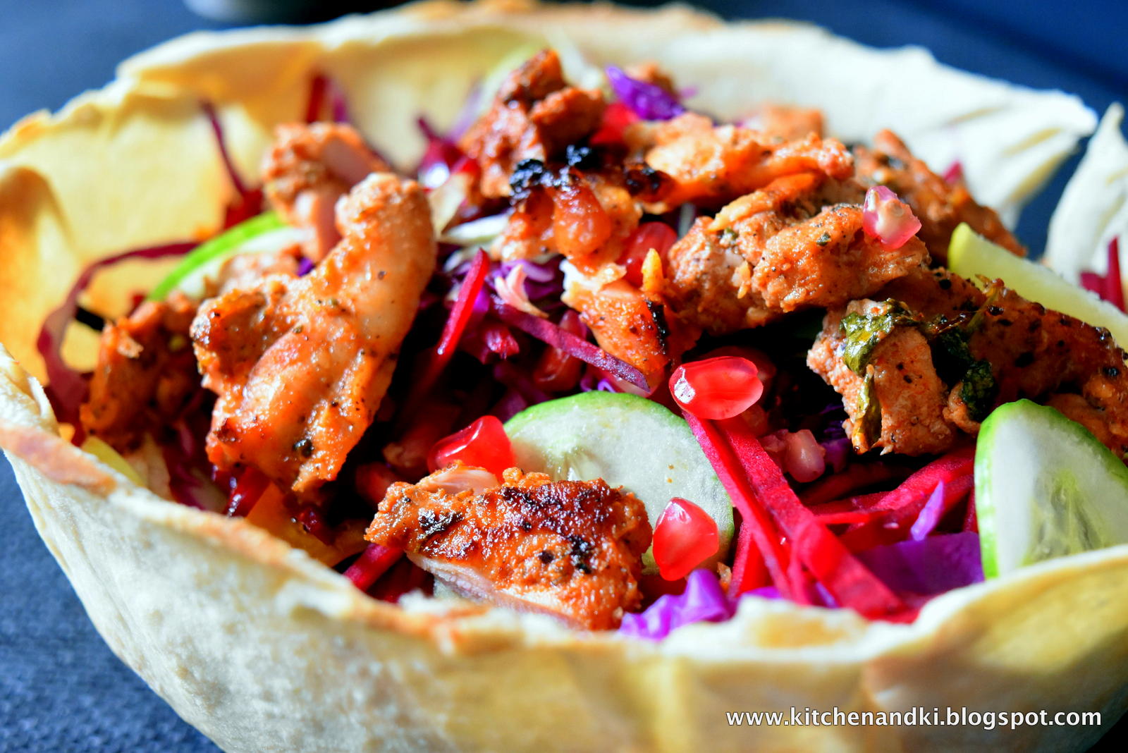 Lavash Chicken Salad Bowl
