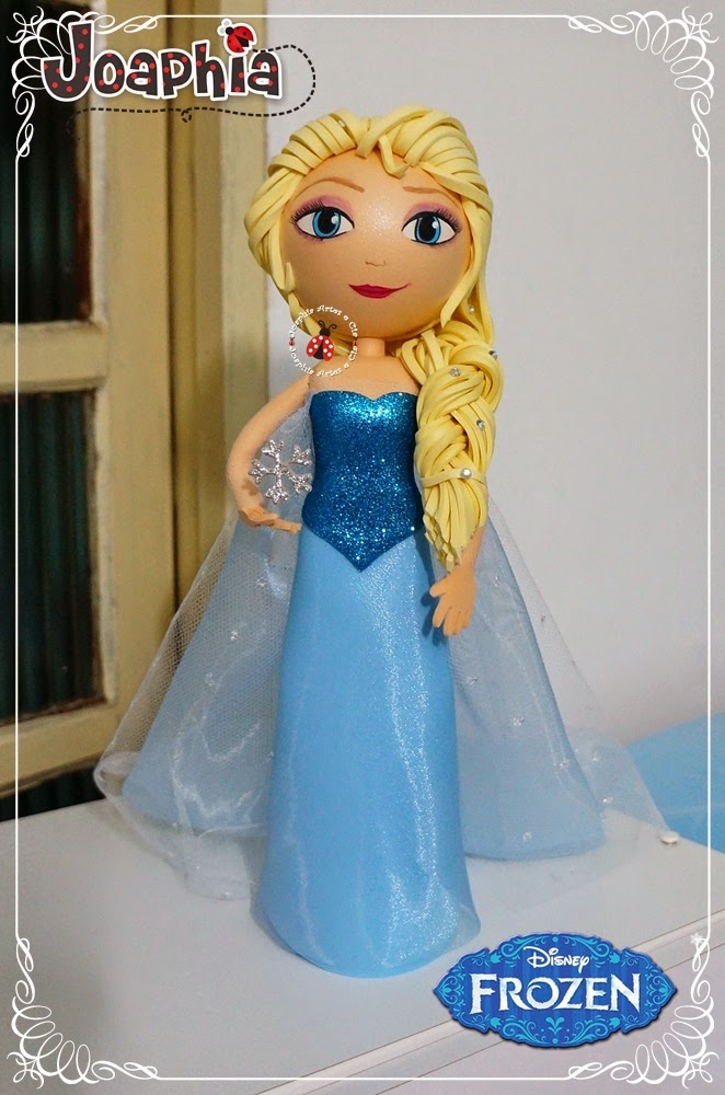 JOAPHIA ARTES E CIA: RAINHA ELSA EM E.V.A. 3D - FROZEN