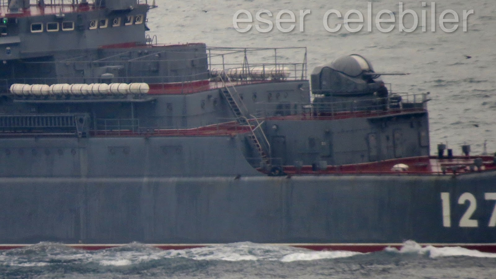 WARSHIPS ON THE BOSPHORUS: 127 BDK 43 MINSK,775 ROPUCHA CLASS