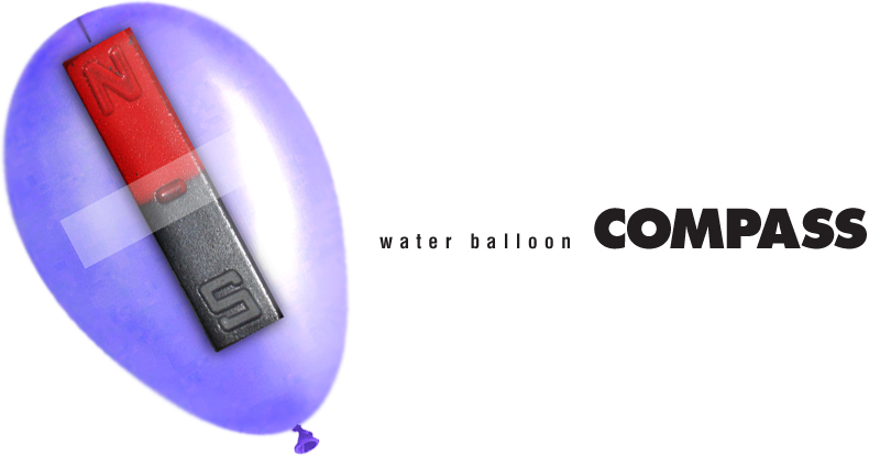 E is for Explore!: Water Balloon Compass