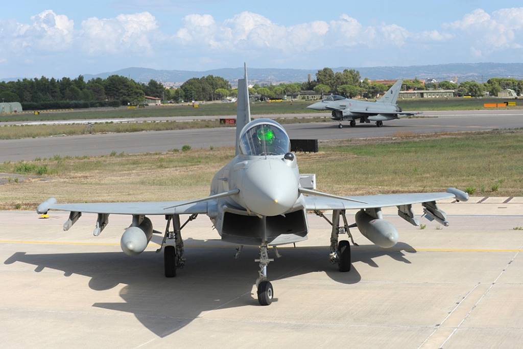 ITALIAN AIR FORCE TYPHOONS BELONGING TO 4° STORMO REACH 50,000 FLIGHT ...