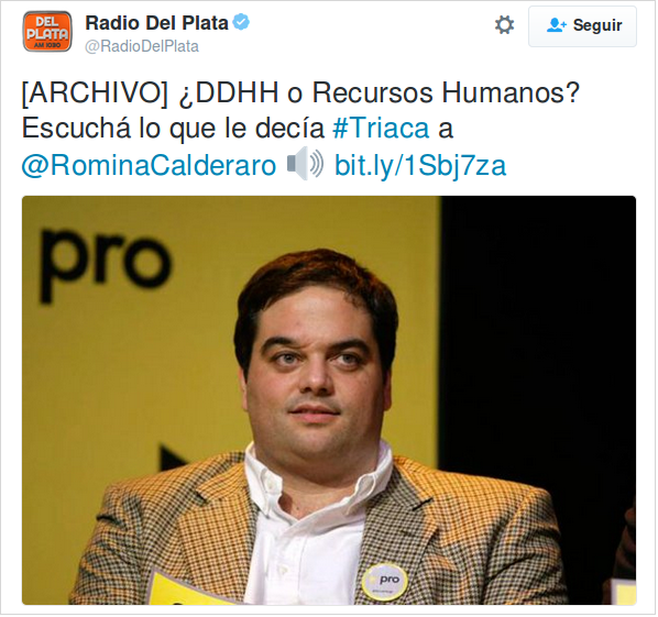 Jorge Triaca: ¿DDHH o Recursos Humanos?.- - Piedra OnLine