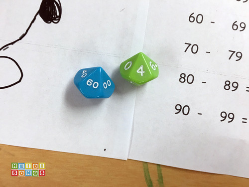 Roll a Rabbit Place Value Dice Freebie!
