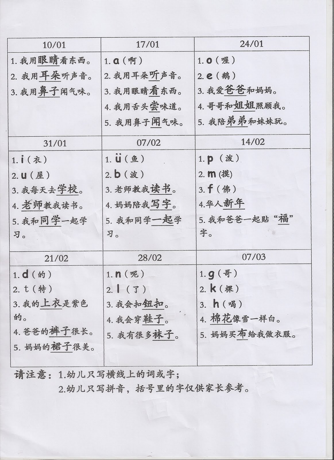 Follow Our Footprints: Spelling for K2 & P2