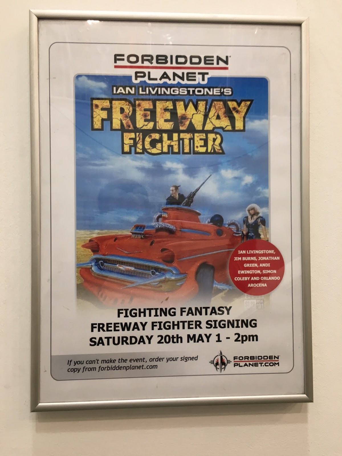 Fighting Fantasy 2023: Forbidden Planet Freeway Fighter signing ...